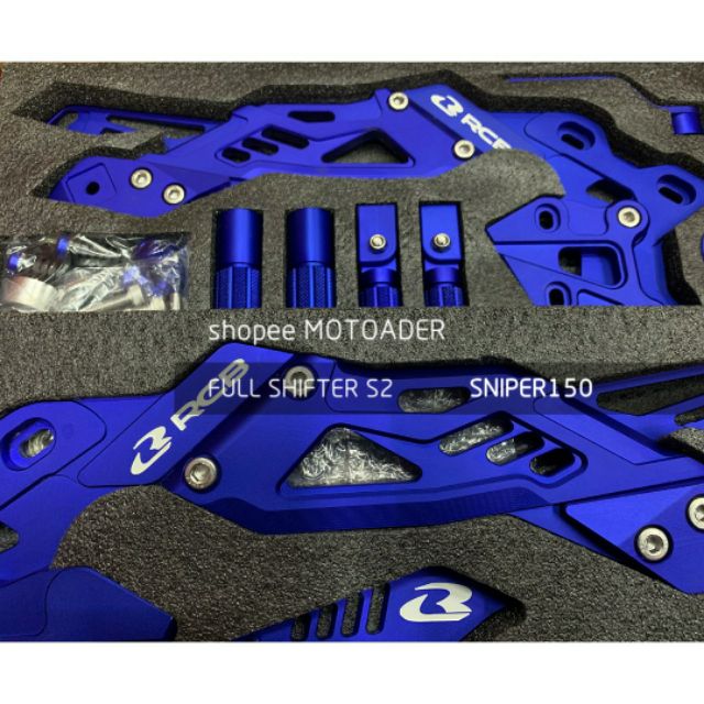 RCB SHIFTER ORIGINAL V6 SNIPER150 BLUE/RED | Shopee Philippines