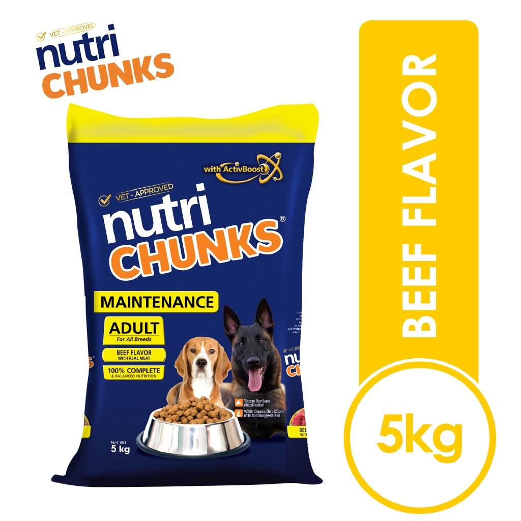 Nutri Chunks Maintenance Adult Beef 5kg | Shopee Philippines