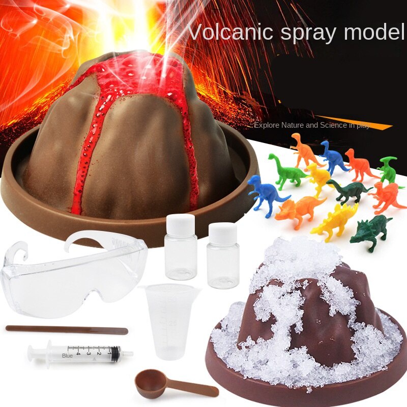 Volcano Science Kit STEM Activities for Kids, DIY Geology Chemistry Set ...