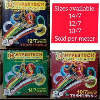 Hypertech THHN THWN Stranded Wire per meter | Shopee Philippines
