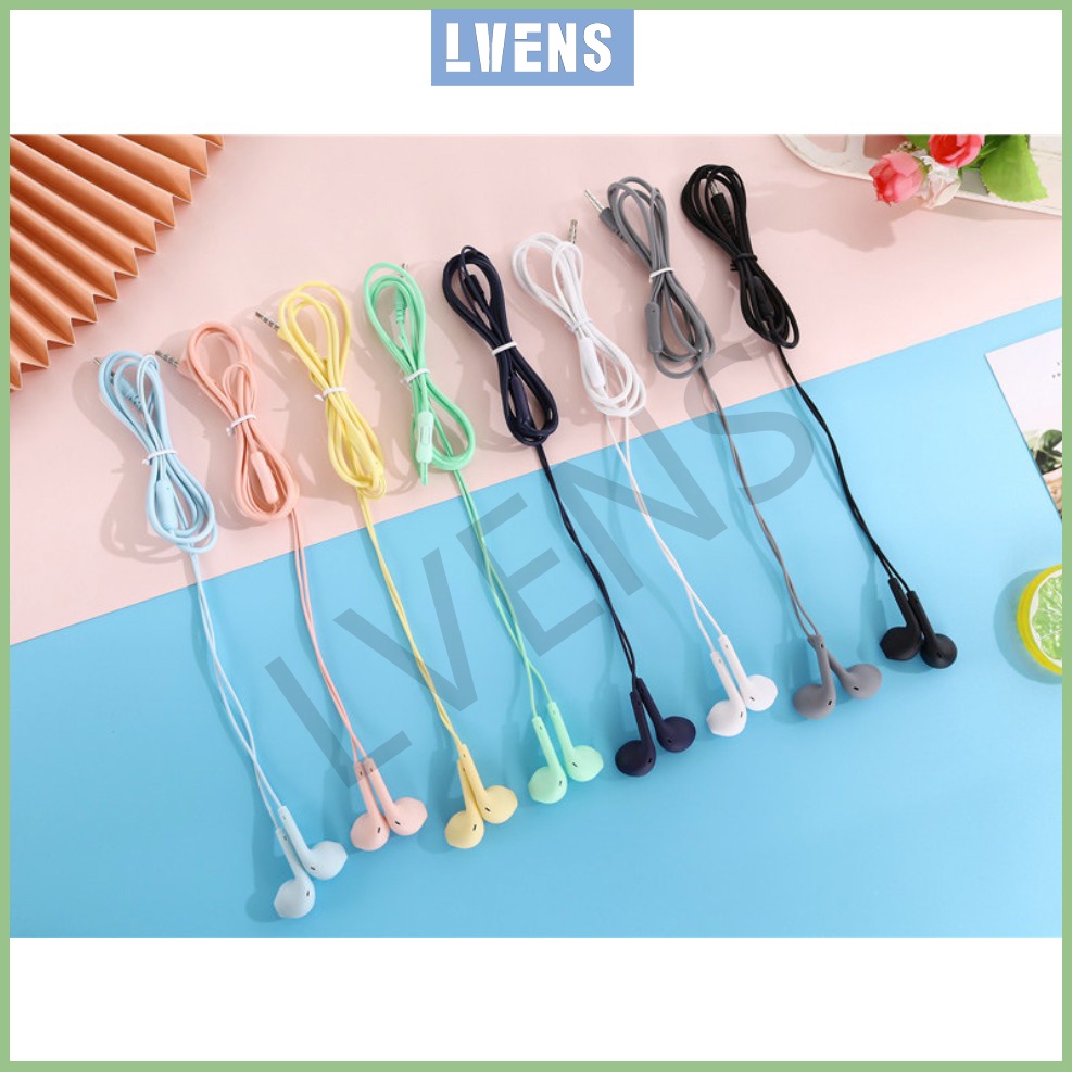 LVENS Inpods U19 Macaron color Wired Earphones 3.5mm Music Headset ...