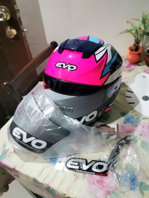 Evo rx5 open face dual visor helmet.. | Shopee Philippines
