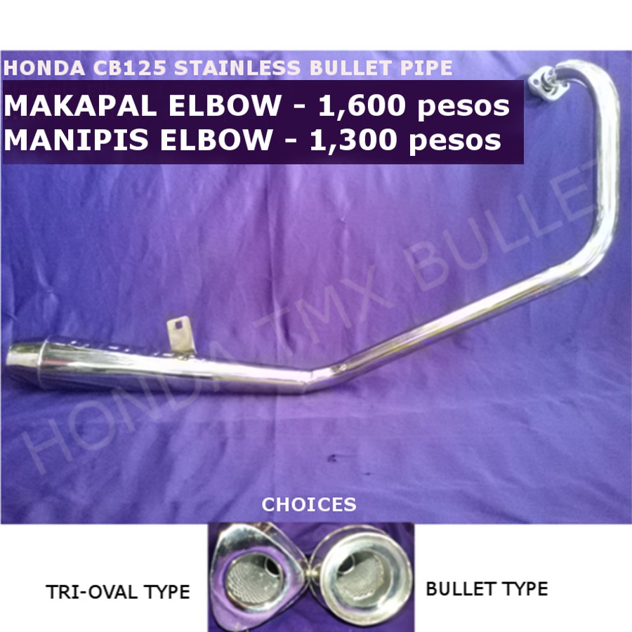 Honda CB125 Bullet Pipe Type Muffler , CB 125 | Shopee Philippines