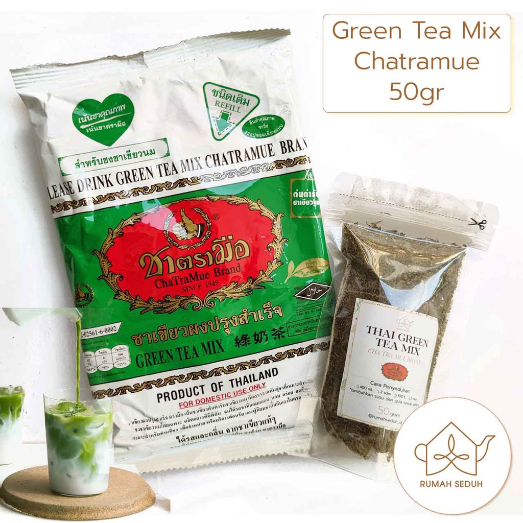 50 Thai Green Tea Mix Chatramue - Thai Tea Small Packaging - Thailand ...