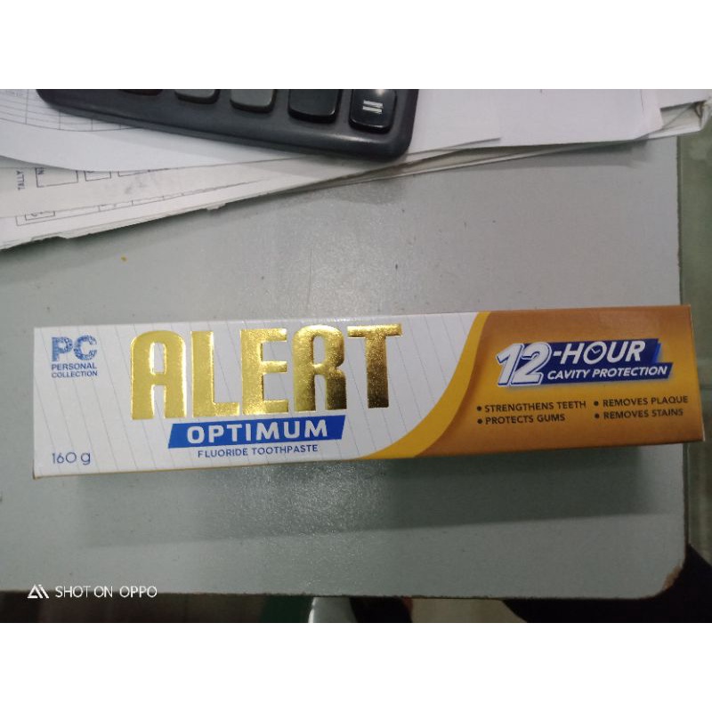 Alert optimum ( fluoride toothpaste) | Shopee Philippines