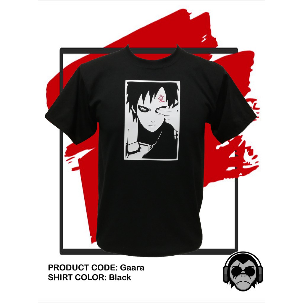 GAARA naruto character inspired shirt | Shopee Philippines