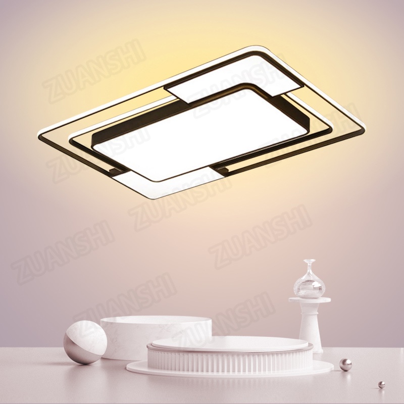 LED Ceiling Light Dimmable With Remote Square Ceiling Lamp Living ...