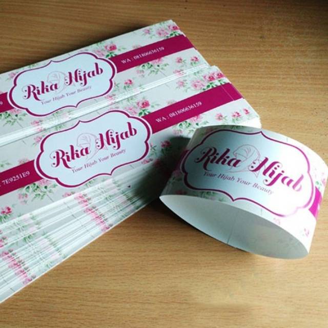 Hijab Roll / Hijab Label Roll / Veil Tie Label / Hangtag Free Design ...