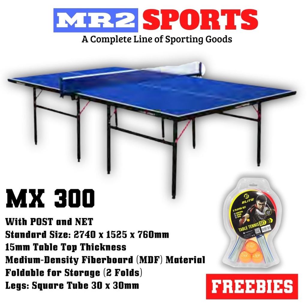 Max Pro 15mm Table Tennis Table no Wheels with Post and Net MX 300 ...