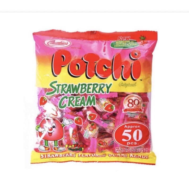 Columbia Potchi Strawberry Cream Candy | Shopee Philippines
