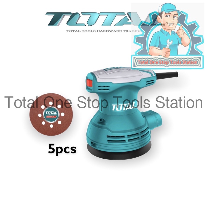 TOTAL Rotary sander 320w Premium Industrial TOOLS TF2031256 | Shopee ...