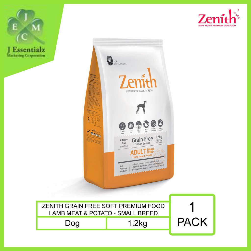 Zenith Grain-Free Soft Moist Dog Food Lamb Meat & Potato (Small Breed ...