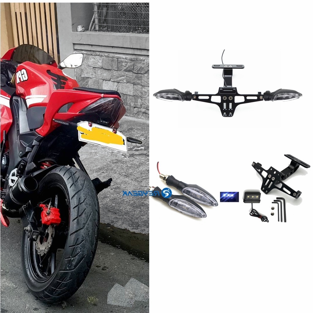 plate Holder LED E.g Rusi Motorstar sniper 155 gtr 150 mxi gsx z200s ...