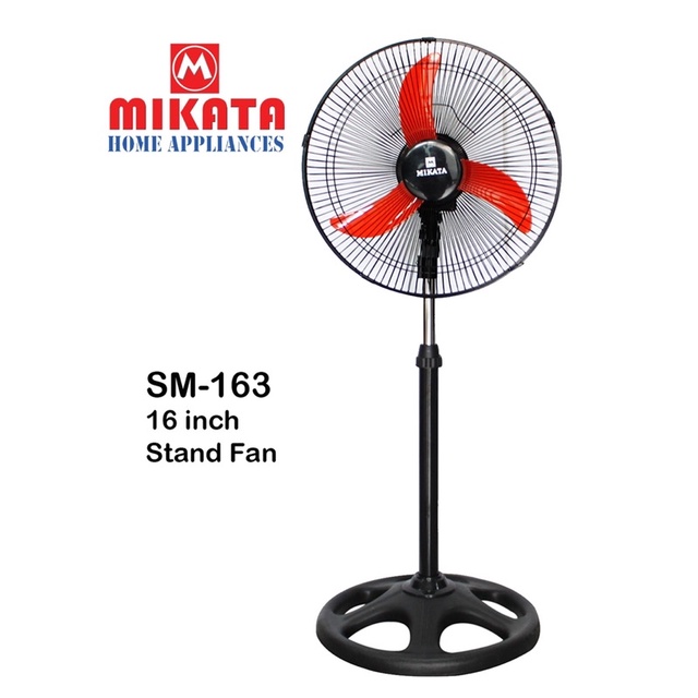 Mikata SM-163 Stand Fan Electric Fan 16inch 3 Banana Blade | Shopee ...