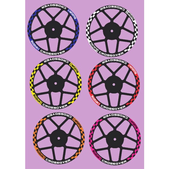 SUZUKI SKYDRIVE CROSSOVER SKYDRIVE SPORT MAGS STICKER DEACLS SET REAR ...