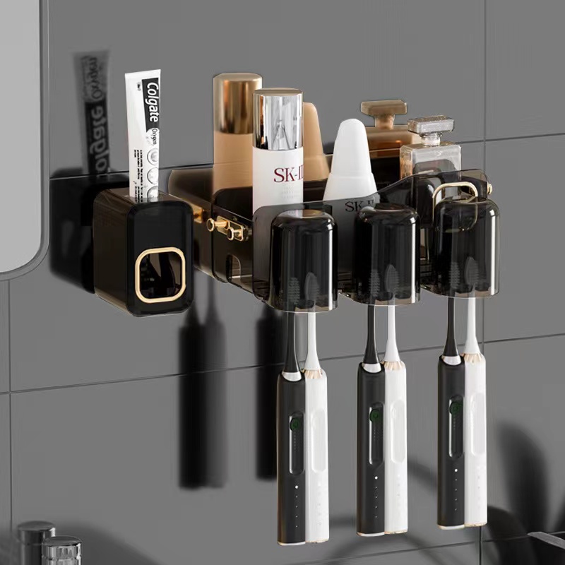 Magnetic Toothbrush Holder Bathroom Accessories Automatic Toothpaste ...