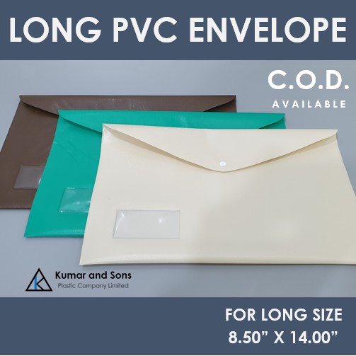 Colored Plastic Envelope with Snap (Long) | Shopee Philippines