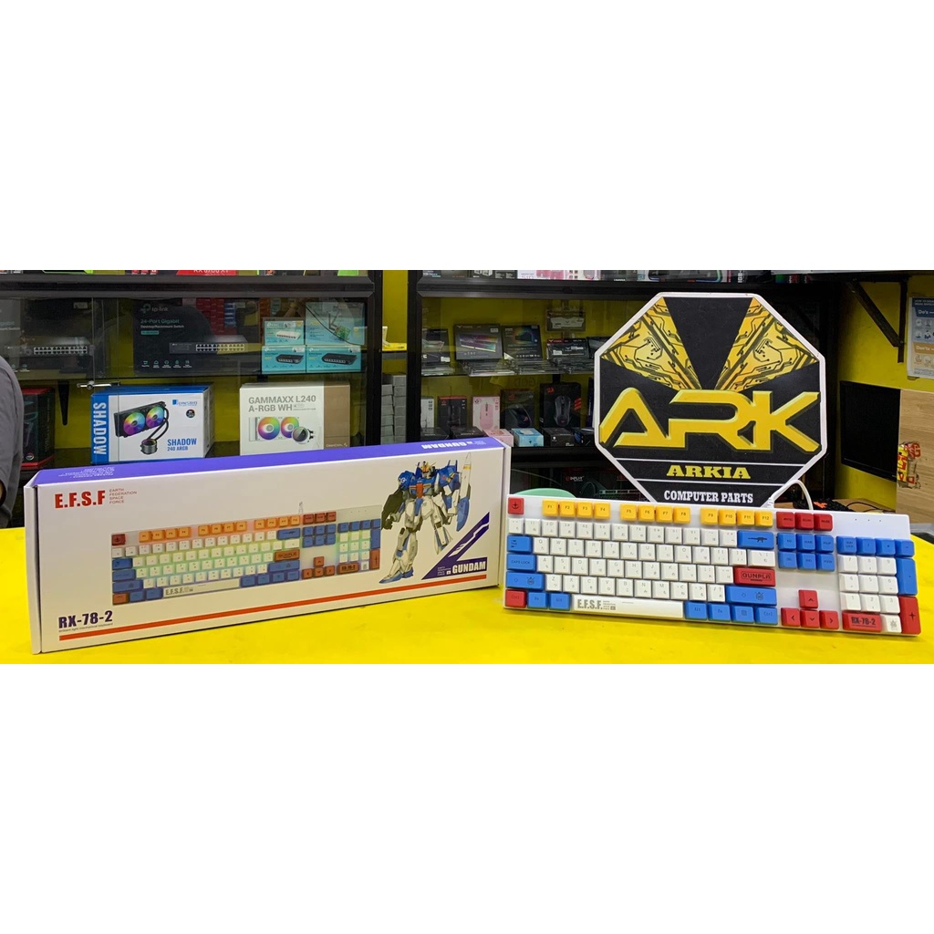 GUNDAM Gaming Keyboard RX-78-2 E.F.S.F | Shopee Philippines