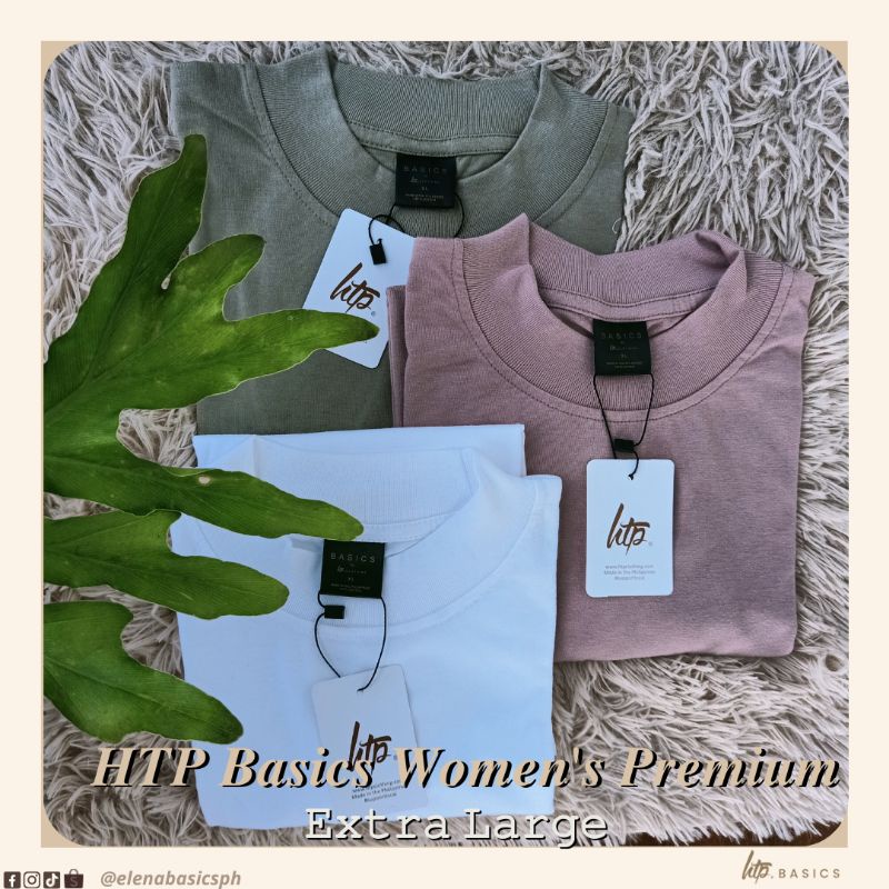 HTP Basics Premium Tees (Women) | Shopee Philippines