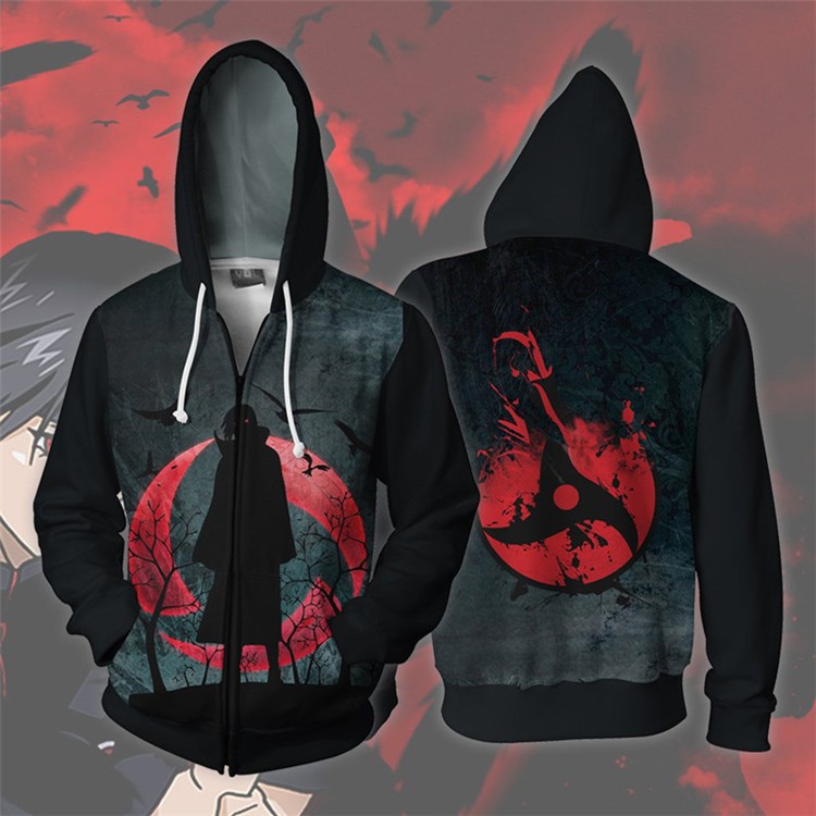 Naruto Sharingan Eye Uchiha Itachi 3d Hoodie Jacket Cosplay Naruto Akatsuki Hoodies Sweatshirts