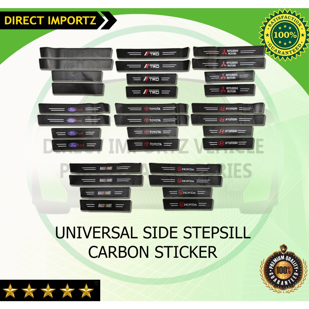 Universal Side Stepsill / Step sill Carbon Sticker | Shopee Philippines