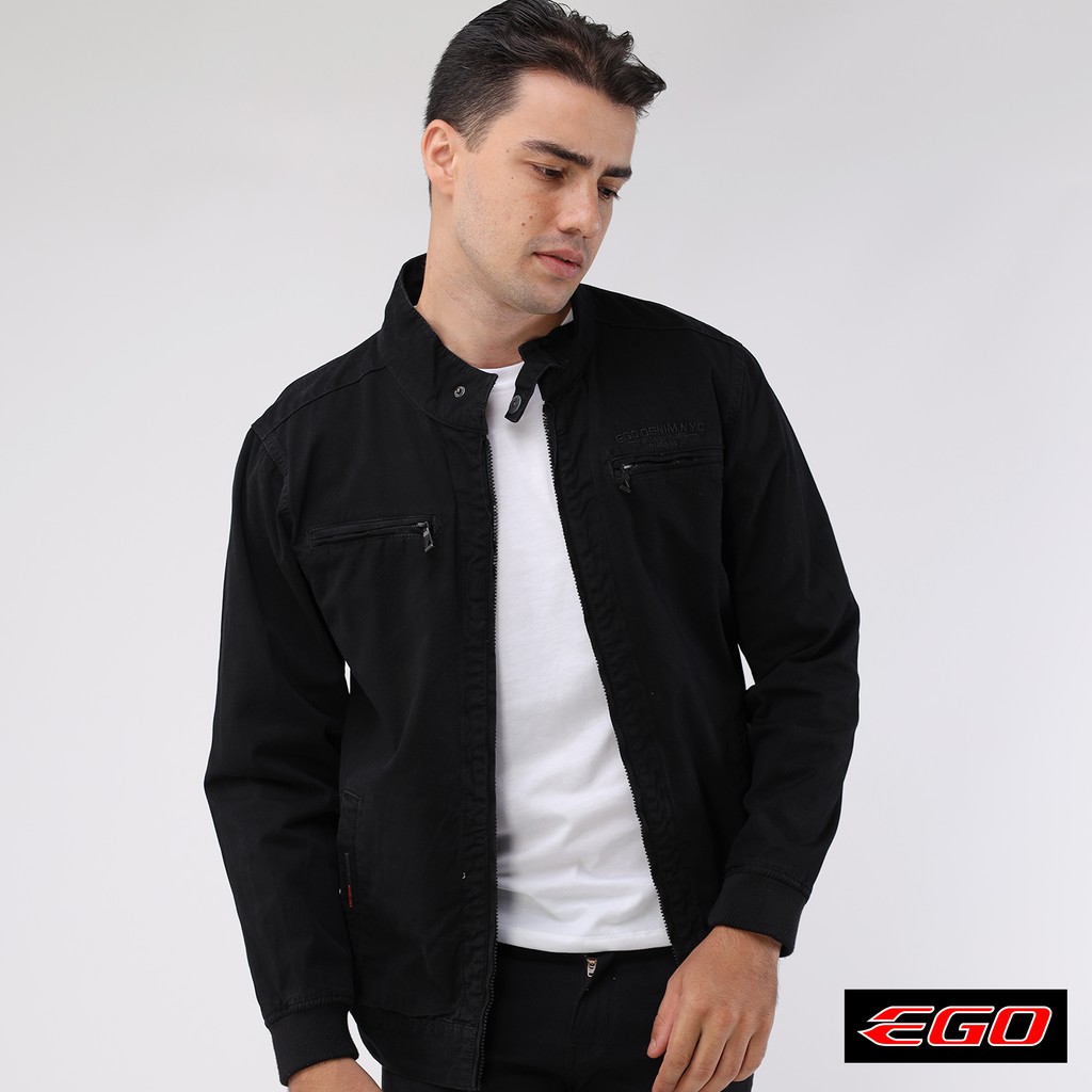 Ego Canvass Jacket EMT03-0610 (Black) | Shopee Philippines