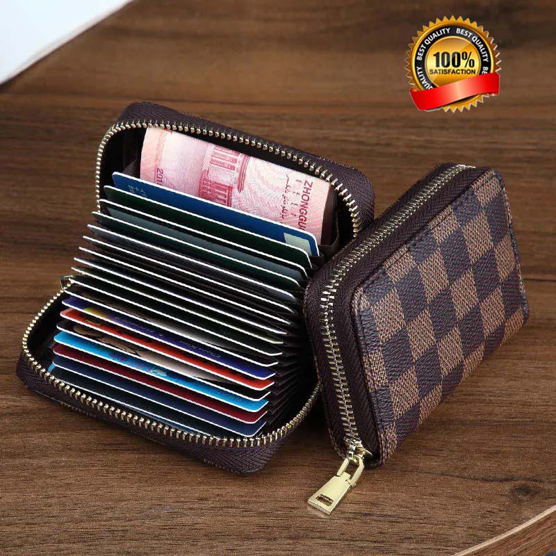 Credit Card Wallet Card Holder Wallet Women Men atm ID Card Case Coin ...