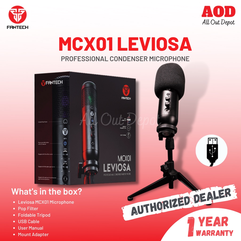Fantech Leviosa Professional Condenser Microphone | Shopee Philippines