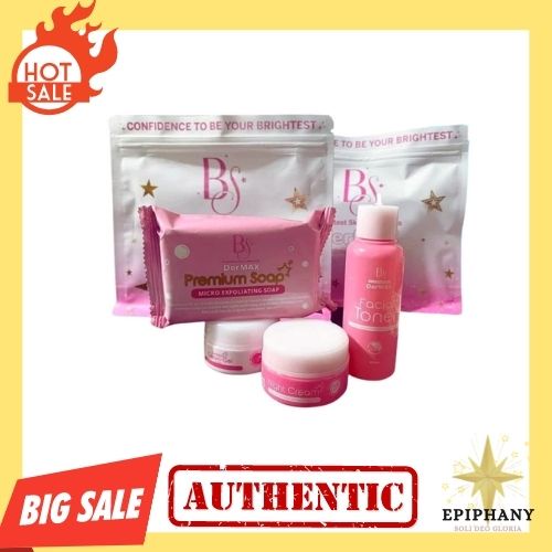 Authentic Brightest Skin Essentials Rejuvenating Set DerMax On Hand ...