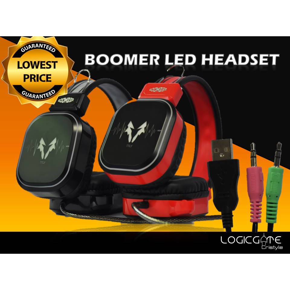 Boomer Gaming Headset RGB w/mic | Shopee Philippines