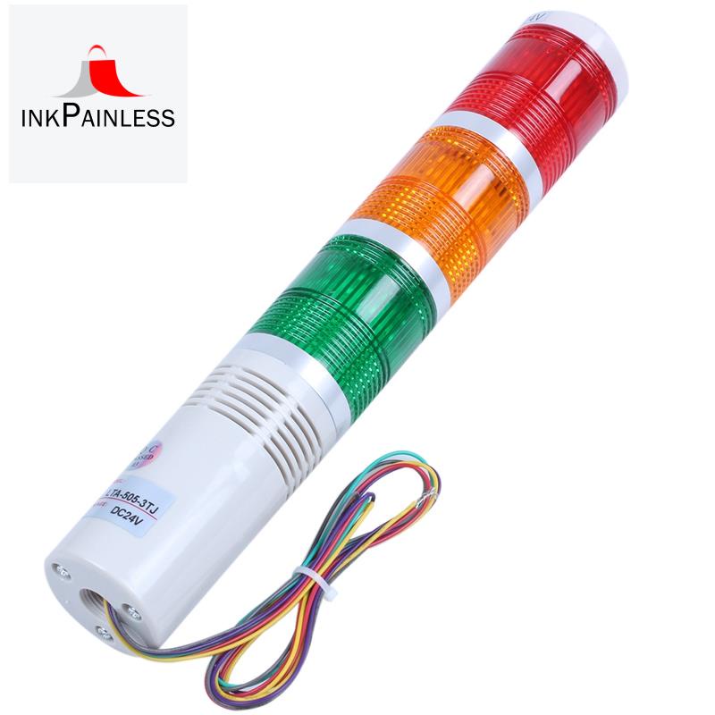AC/DC 24V Red Green Yellow LED Lamp Industrial Tower Signal Light ...