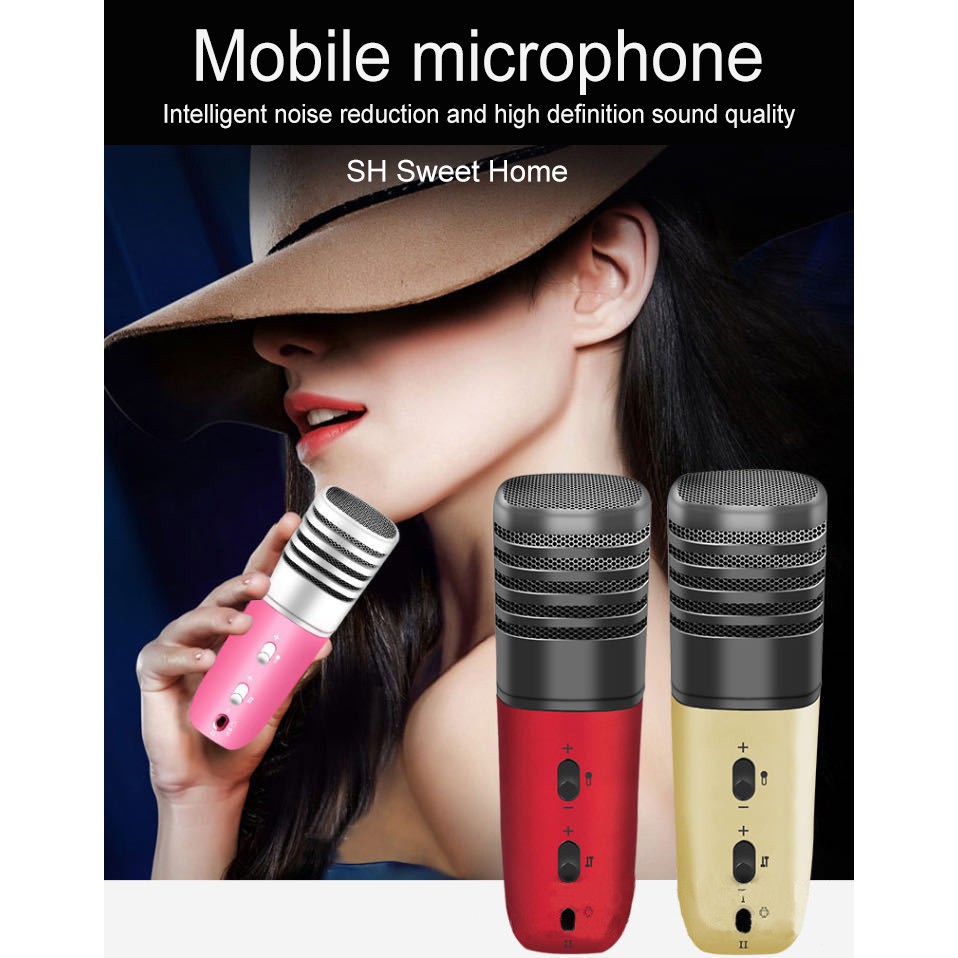 Mobile Microphone shopee live ios and android karaoke bluetooth ...