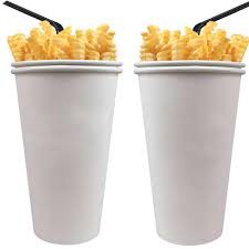[free straws] Fries and Drink Set Paper Cup 50pcs | Shopee Philippines