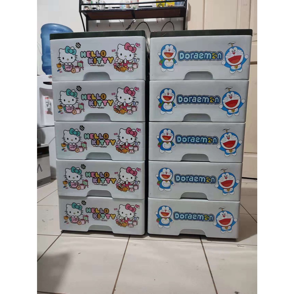 5 Layer Drawer Cabinet for clothes, plastic organizer storage | Shopee ...