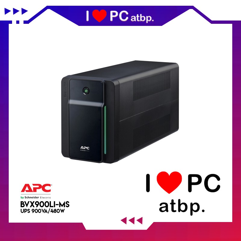 APC UPS 900VA/480W (BVX900LI-MS, Easy UPS, 3 outlets, AVR/Surge ...