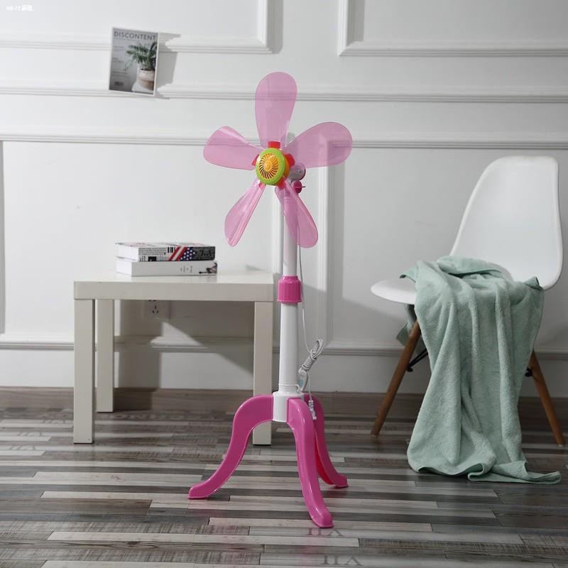 Portable stand ZH 5 Blades Stand Fan Portable Foldable Electric ...