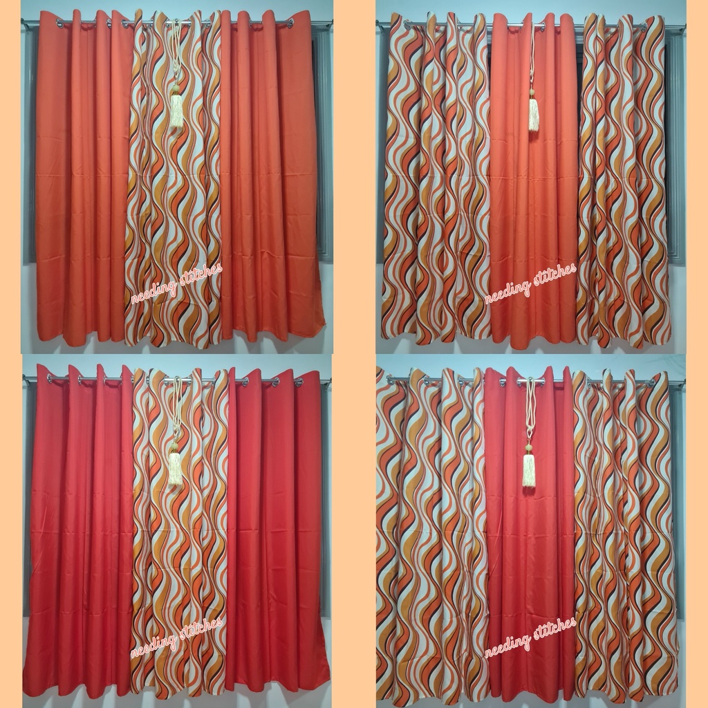 MAKAPAL KURTINA WITH RINGS - CRYTALIS ORANGE | Shopee Philippines