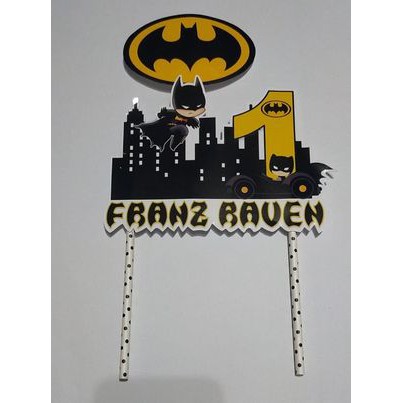Customize Batman Theme Cake topper/ batman cupcake topper | Shopee ...