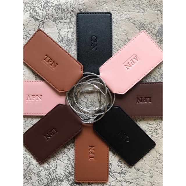 Personalised Leather Luggage / Bag Tag | Shopee Philippines