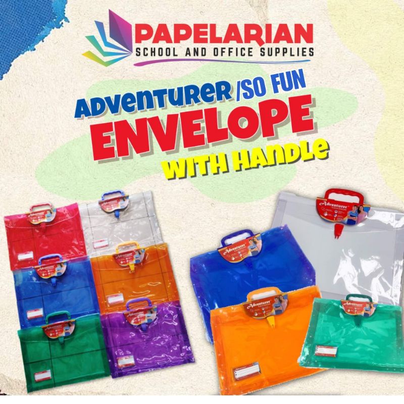 ENVELOPE WITH HANDLE EXPANDABLE LONG ADVENTURER/SO FUN | Shopee Philippines
