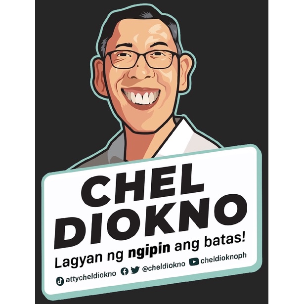 Chel Diokno Stickers (Min of 5pcs per order) | Shopee Philippines