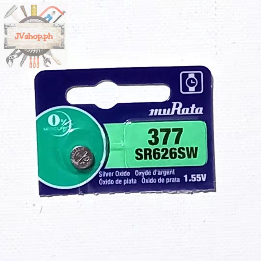 SR626SW 377 Original Murata Silver Oxide Battery 1.55V Per Piece ...