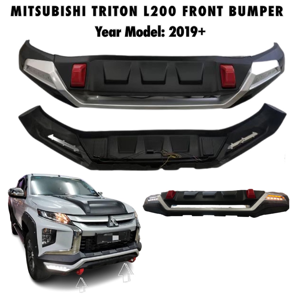 CAOS MITSUBISHI TRITON STRADA L200 2019 2020 2021 2022 FRONT BUMPER ...