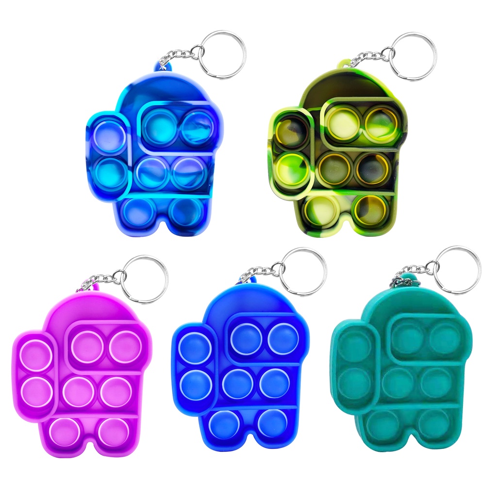 Mini Among Us Pop it Fidget Simple Dimple Toy Mini Hand Push Pop ...