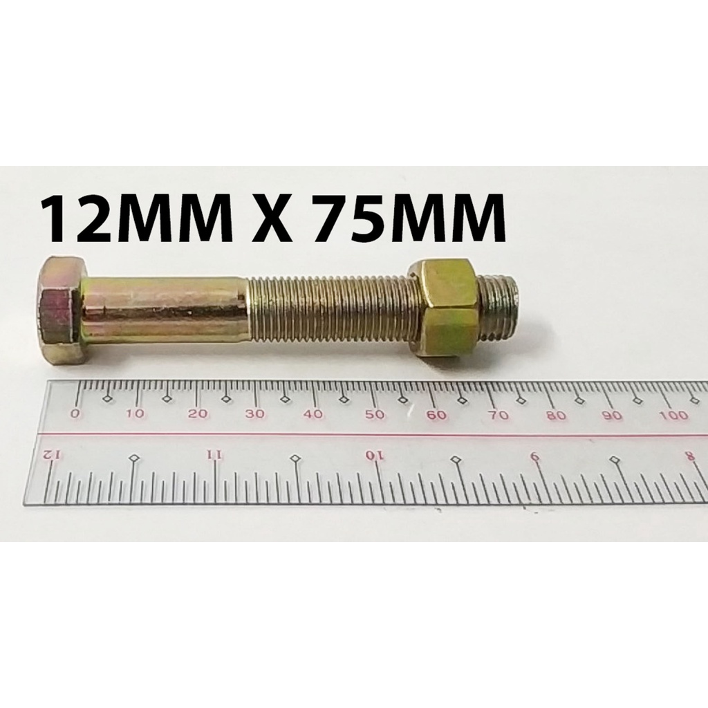 TETANIZED BOLT 12MM X 75MM WITH 1 PIECE NUT | Shopee Philippines