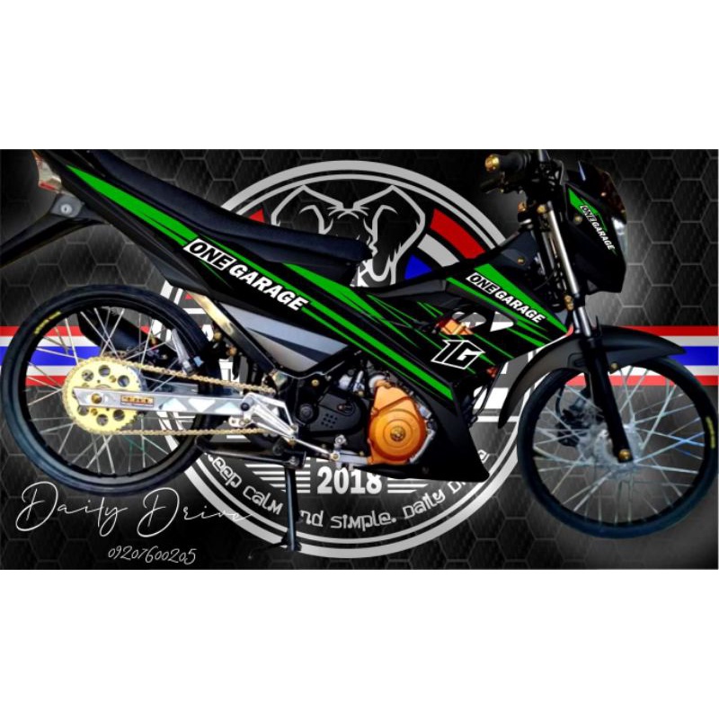 SUZUKI RAIDER R150 REBORN/Carb V.4 STOCK SIZE DECAL ( ONE GARAGE ...