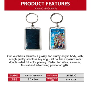 (100 pcs) QUAFF Acrylic Keychain / Photo Insert / Keychain Souvenir ...