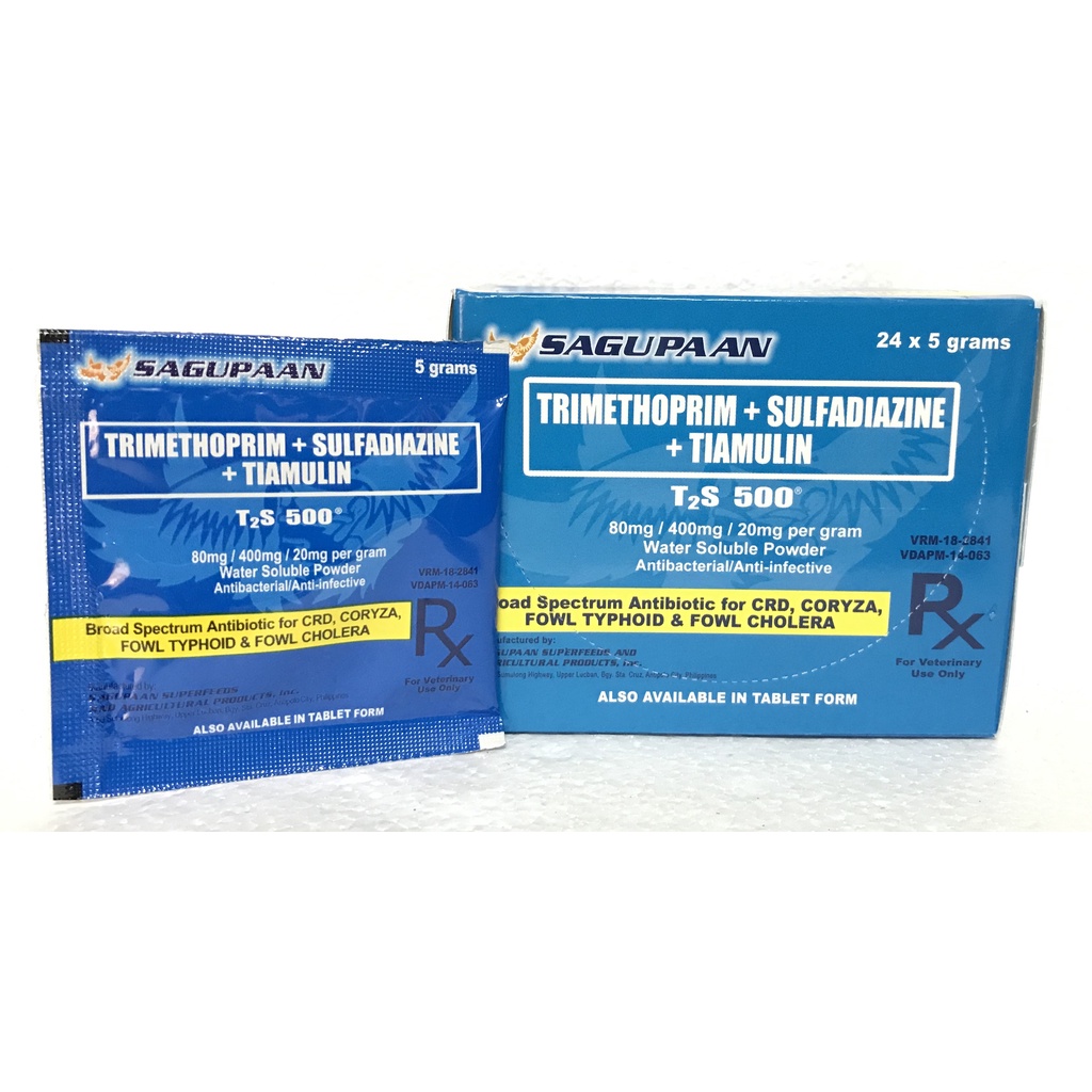 T2S 500 WATER SOLUBLE POWDER 5G - ANTIBACTERIAL / ANTI-INFECTIVE (Sold ...