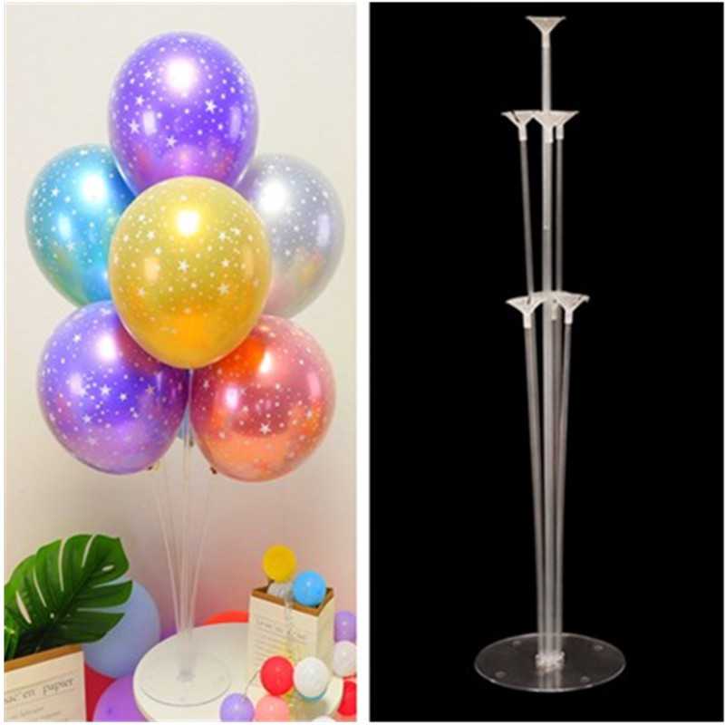1set Practical Balloon Support Stand Holder Sticks And Cups No Helium ...
