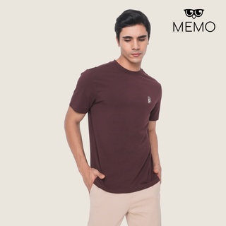 Memo Memorandum Owl T-Shirt For Men (Off White/Amber Brown/Dark Purple ...